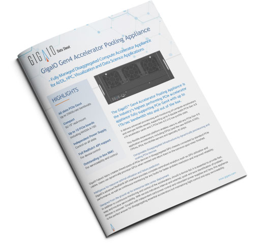 Accelerator Pooling Appliance - GigaIO