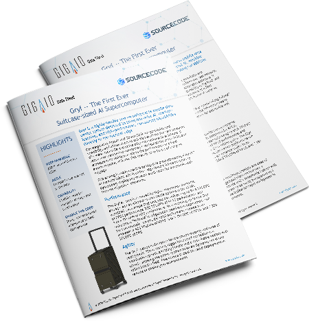 Gryf: The First-ever Suitcase-sized AI Supercomputer - GigaIO